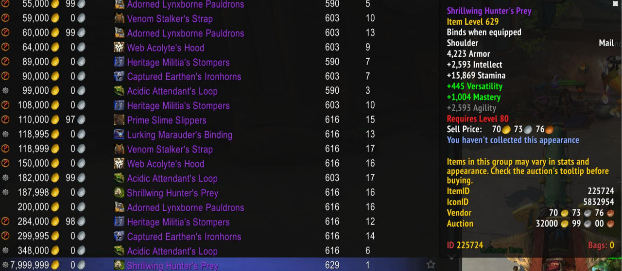 Mythic Nerub'ar Palace BoE Items Now Tradeable in WoW