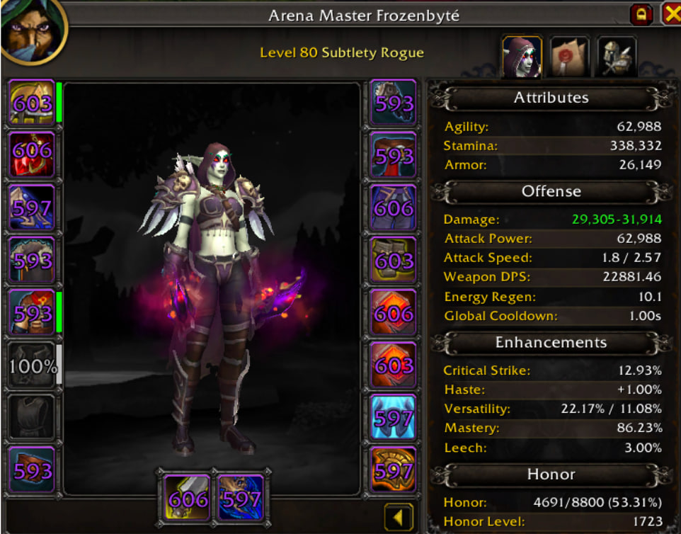 Subtlety(Sub) Rogue PvP Guide 11.0.5 | WoW Arena Tips & Builds